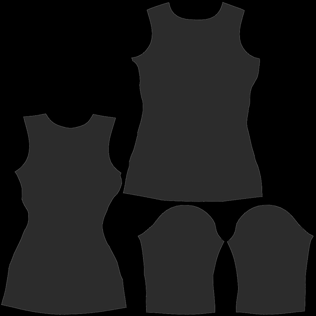 3D Womens Prisoner Costume Model - TurboSquid 1808945