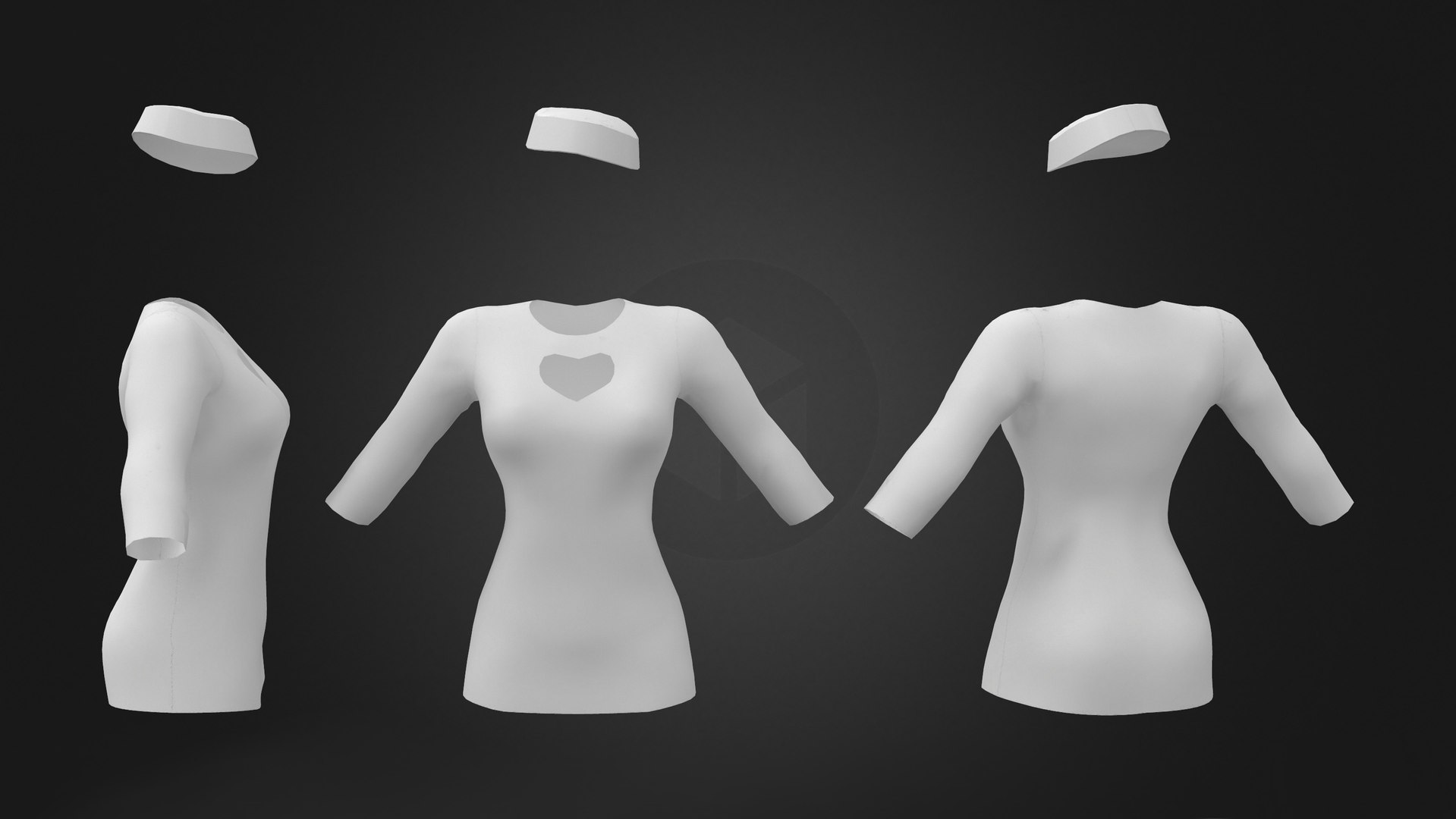 3D Womens Prisoner Costume Model - TurboSquid 1808945