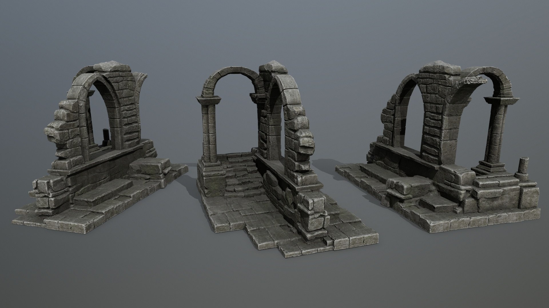 Ruin Gate 3D Model - TurboSquid 2368656
