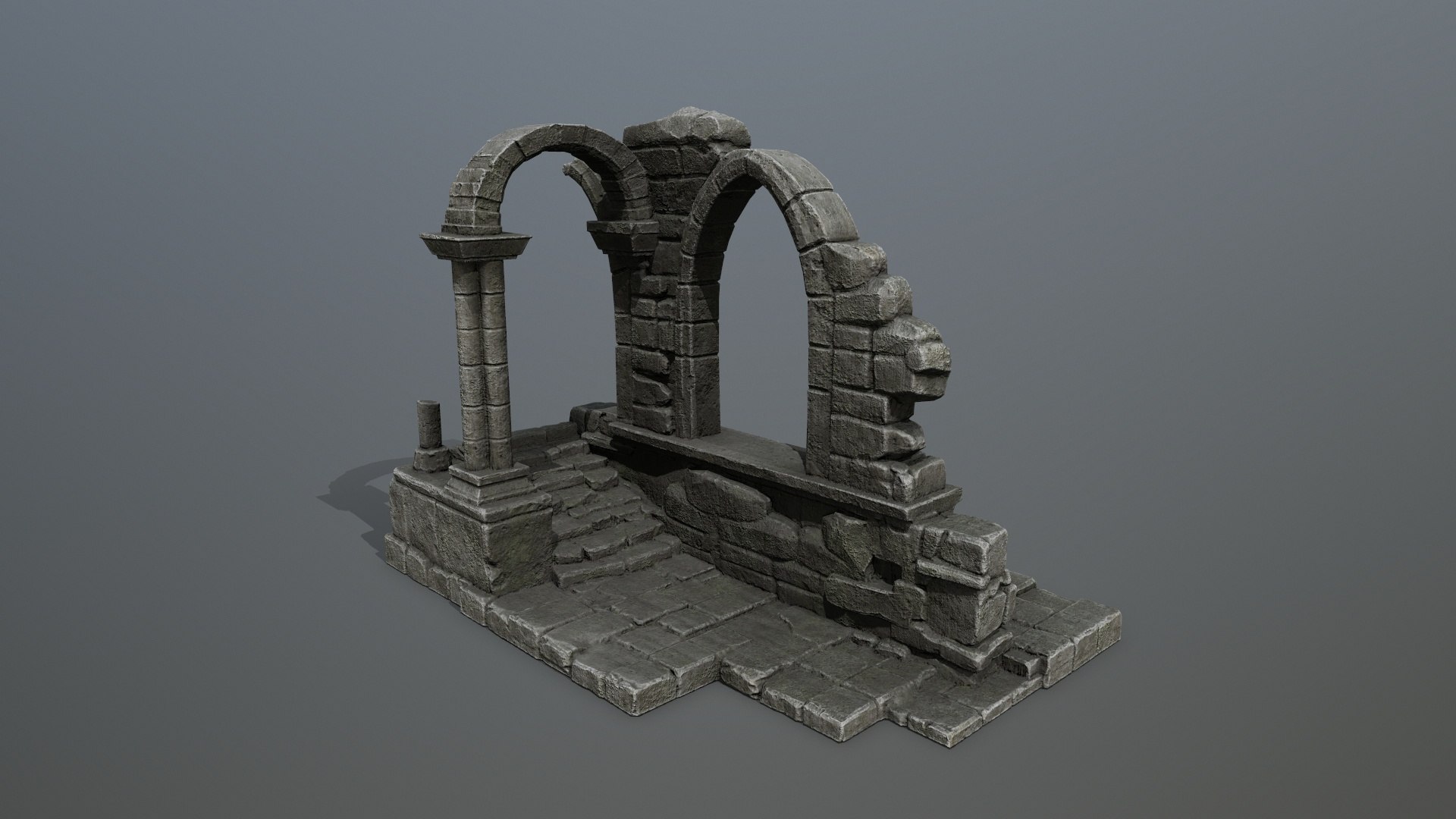 Ruin Gate 3D Model - TurboSquid 2368656