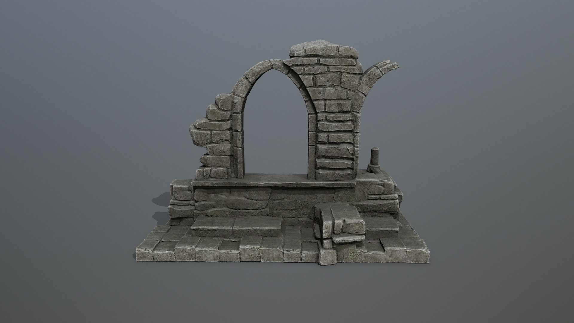 Ruin Gate 3D Model - TurboSquid 2368656