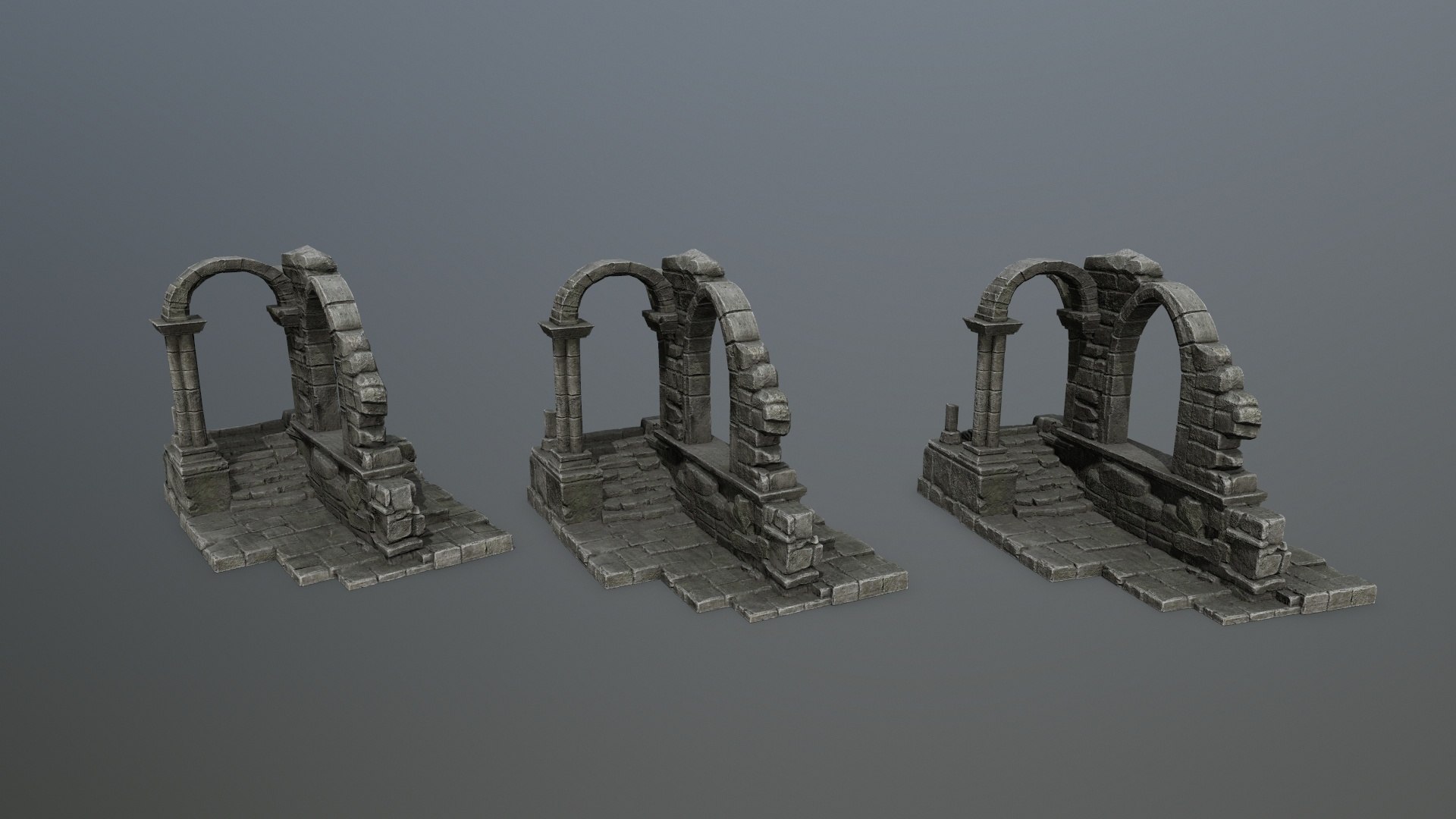 Ruin Gate 3D Model - TurboSquid 2368656