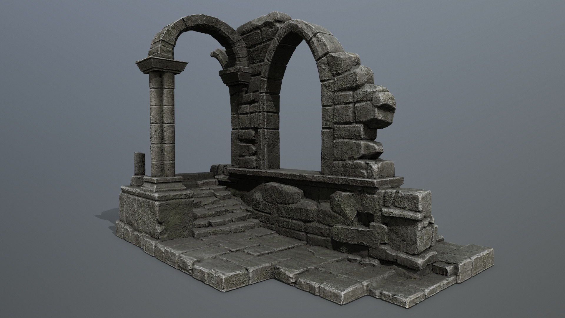 Ruin Gate 3D Model - TurboSquid 2368656