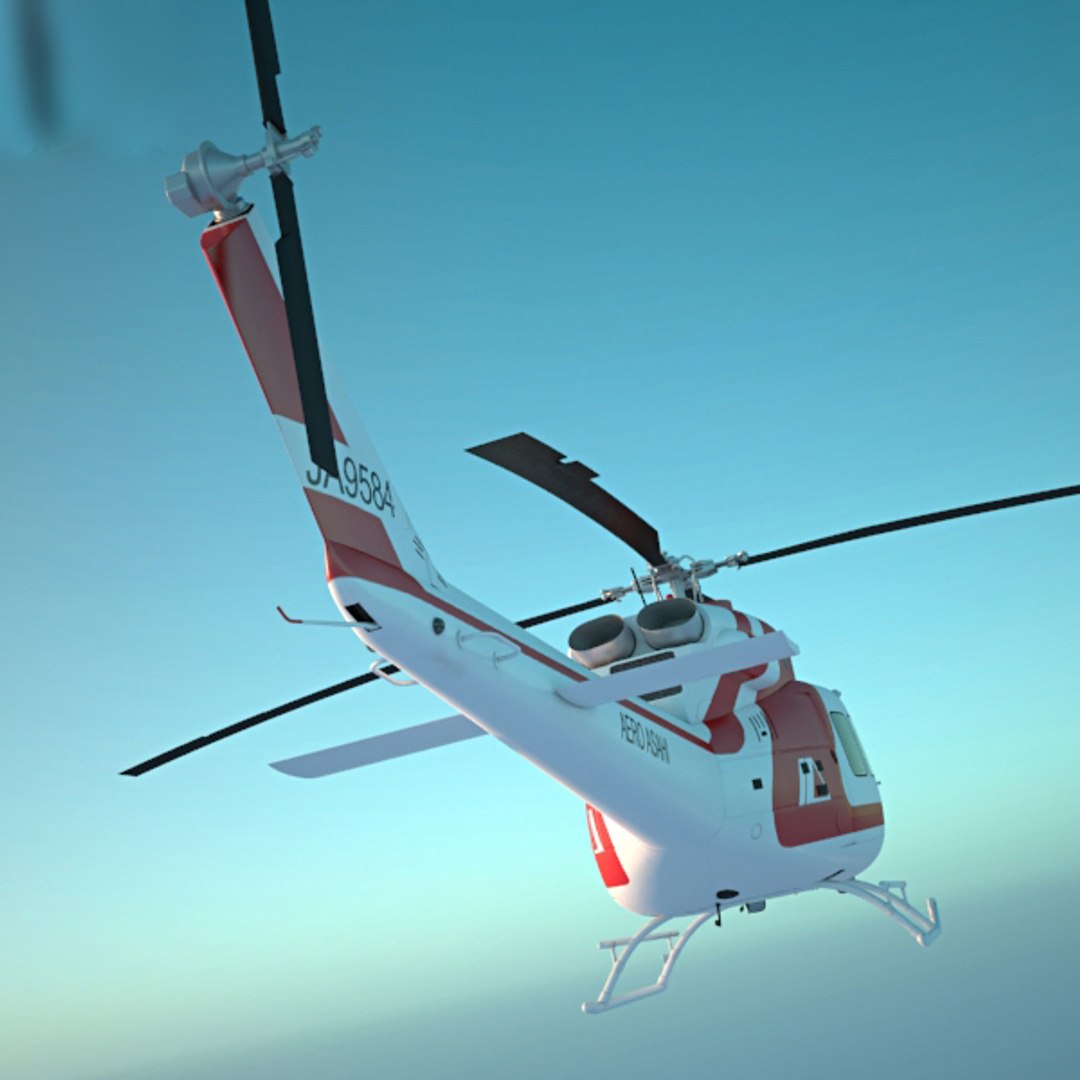 3D Bell 412 Model - TurboSquid 1393508