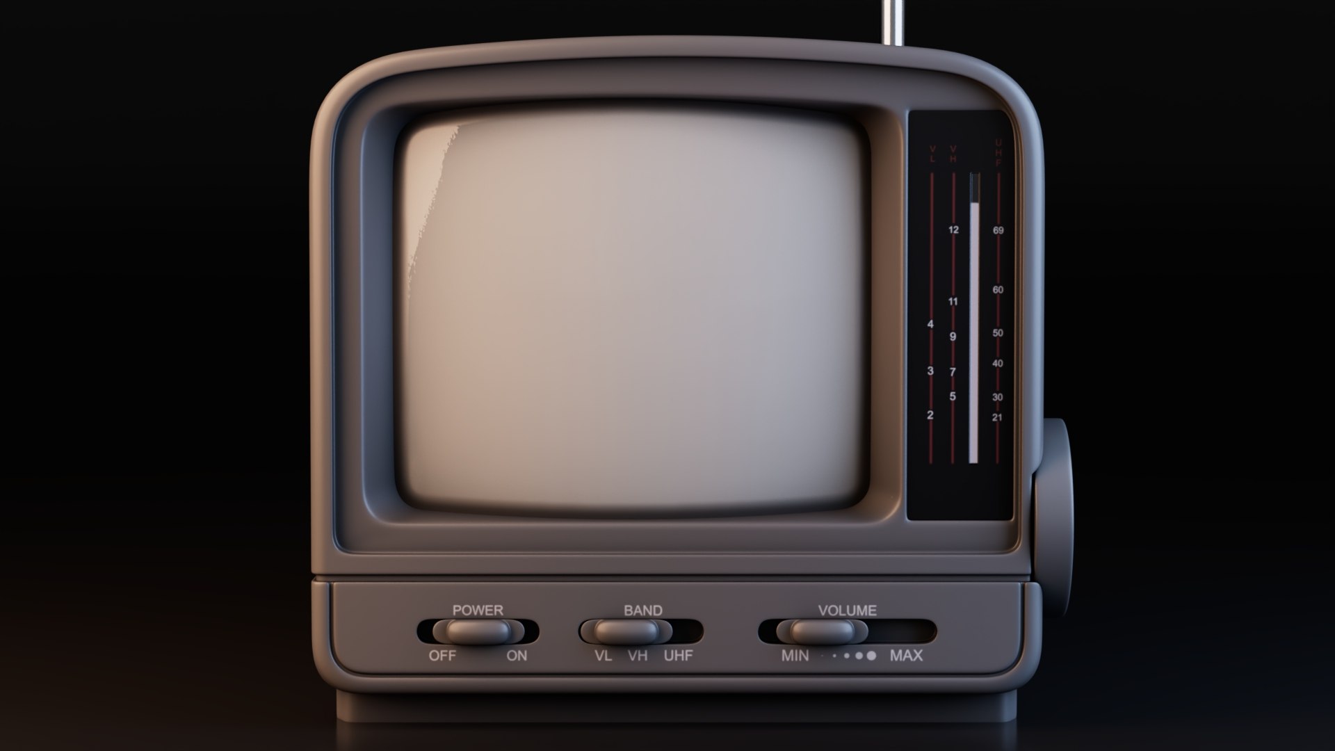Vintage TV 3D Model - TurboSquid 2396553