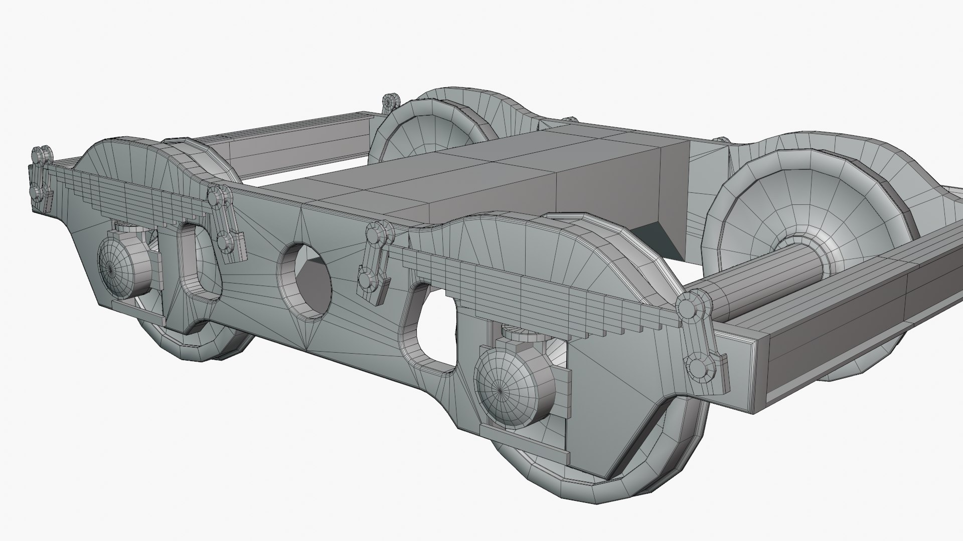 3D Cargo Wagon Bogie Model - TurboSquid 1803045