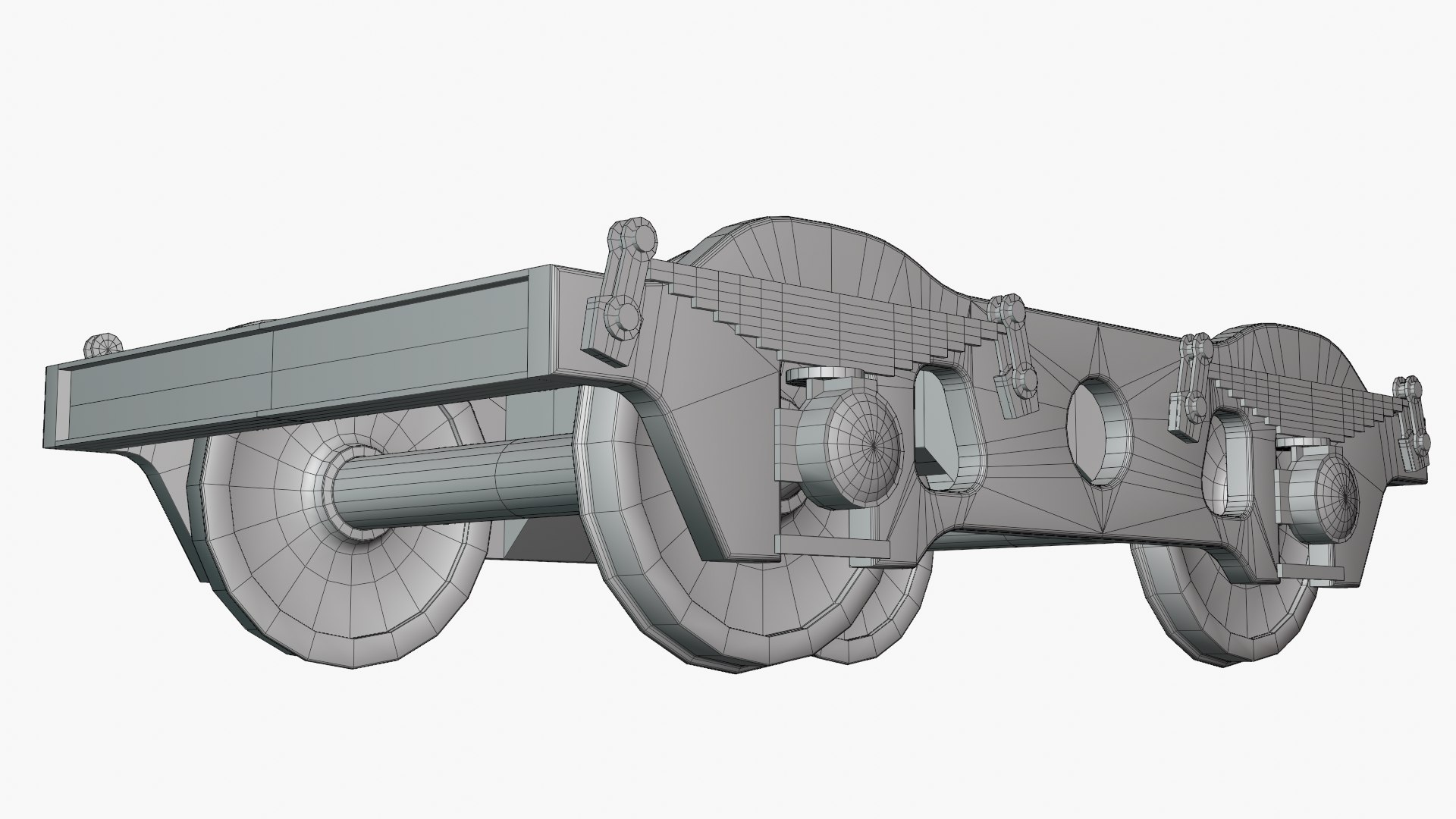 3D Cargo Wagon Bogie Model - TurboSquid 1803045