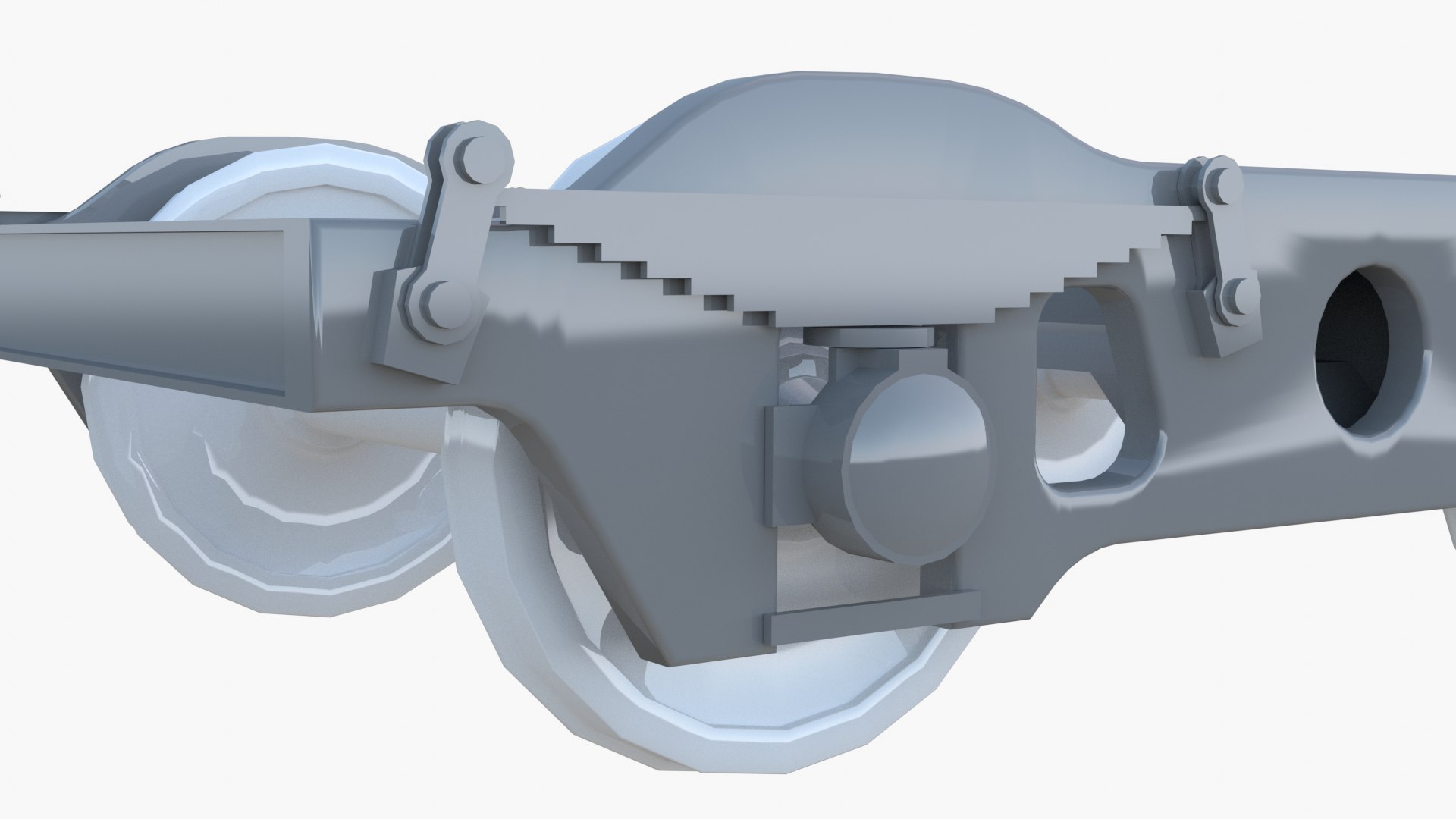 3D Cargo Wagon Bogie Model - TurboSquid 1803045