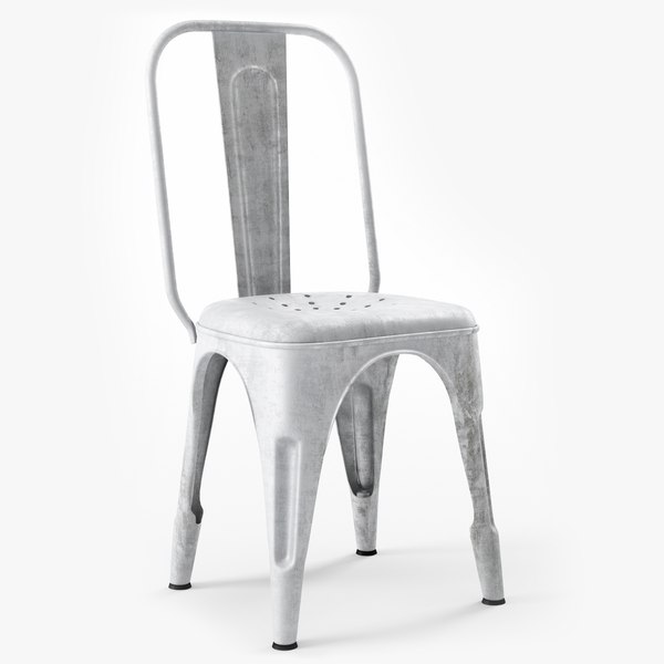 3d model chaise metal b r