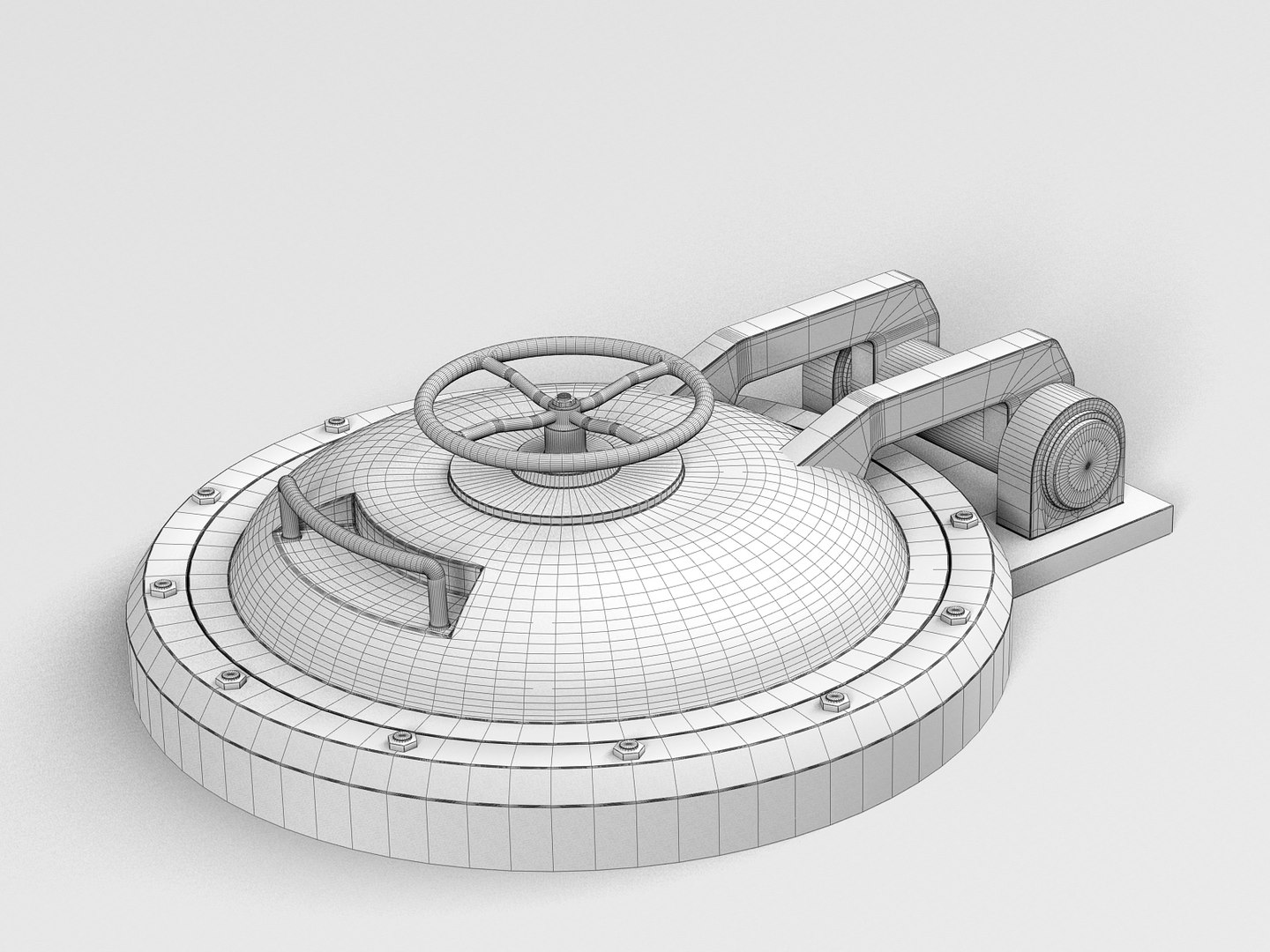 3D old hatch model - TurboSquid 1627450