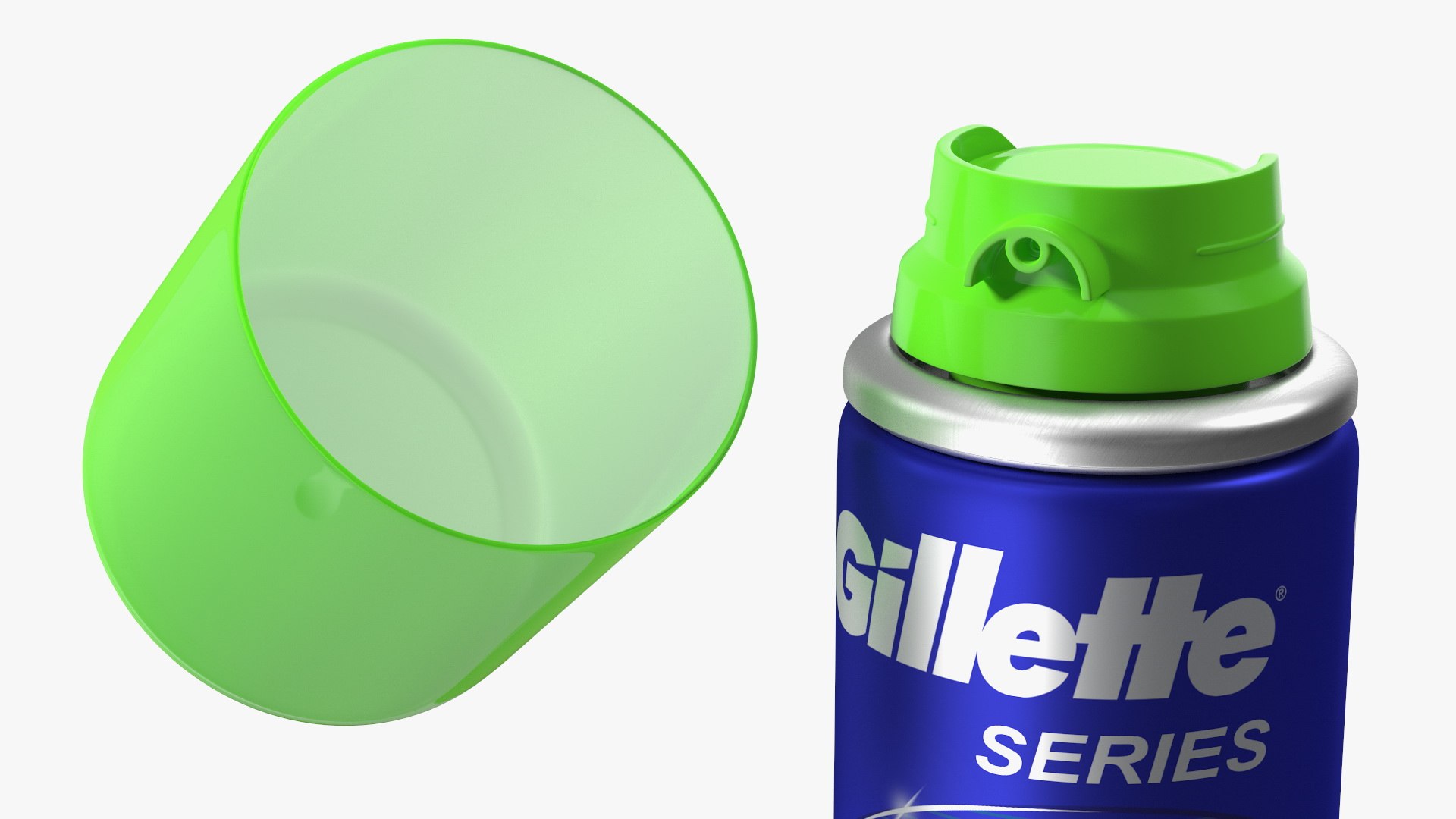 3D Model Shave Gel Gillette Travel Can - TurboSquid 2003851