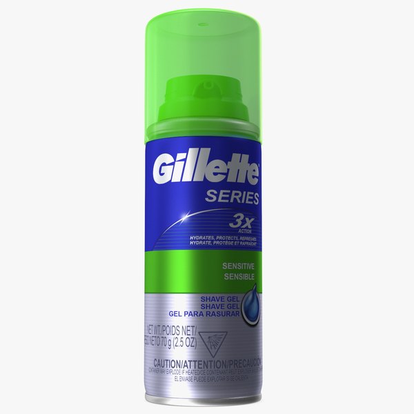 modelo 3d Shave Gel Gillette Travel Can - TurboSquid 2003851