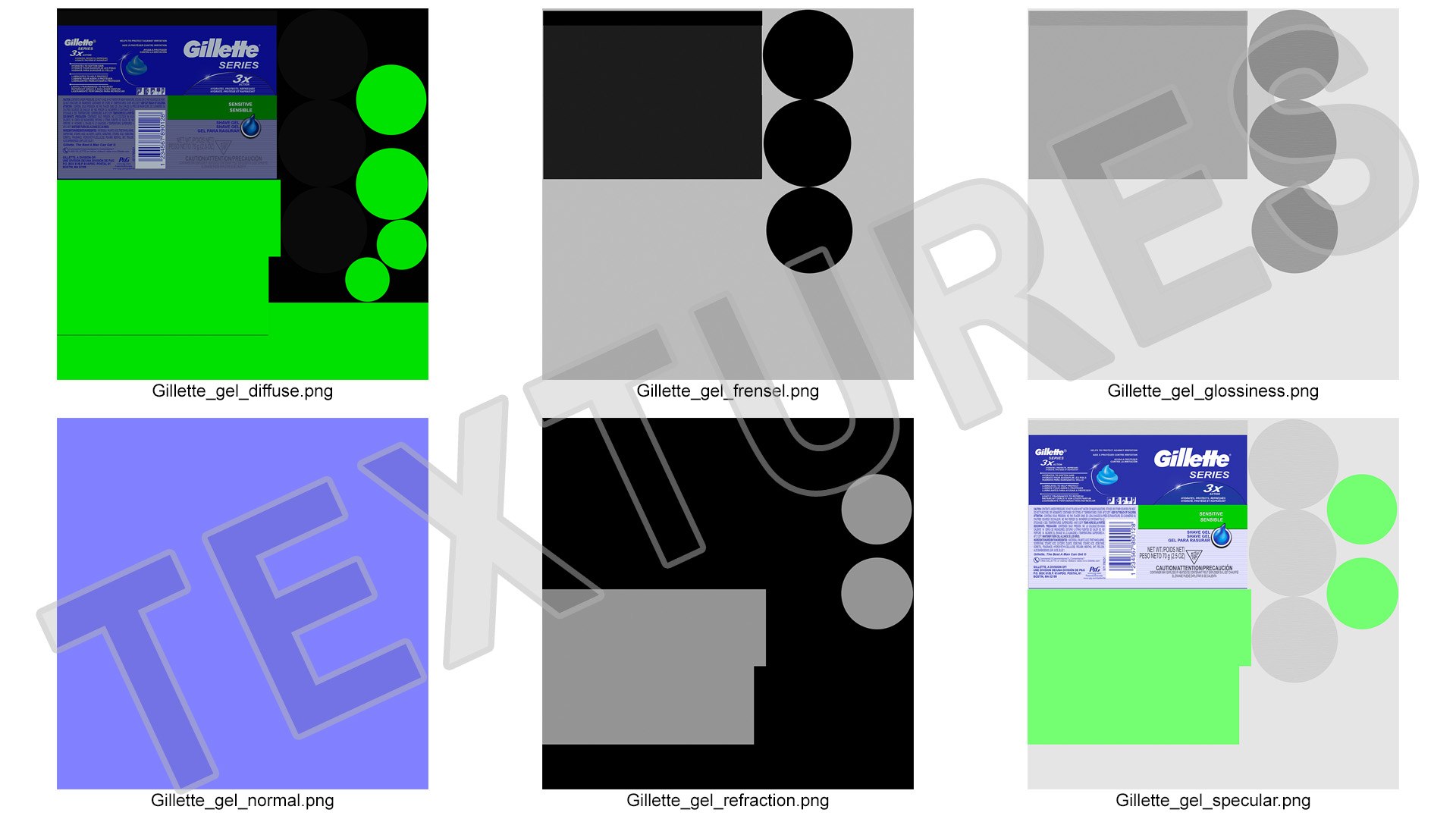 3D Model Shave Gel Gillette Travel Can - TurboSquid 2003851