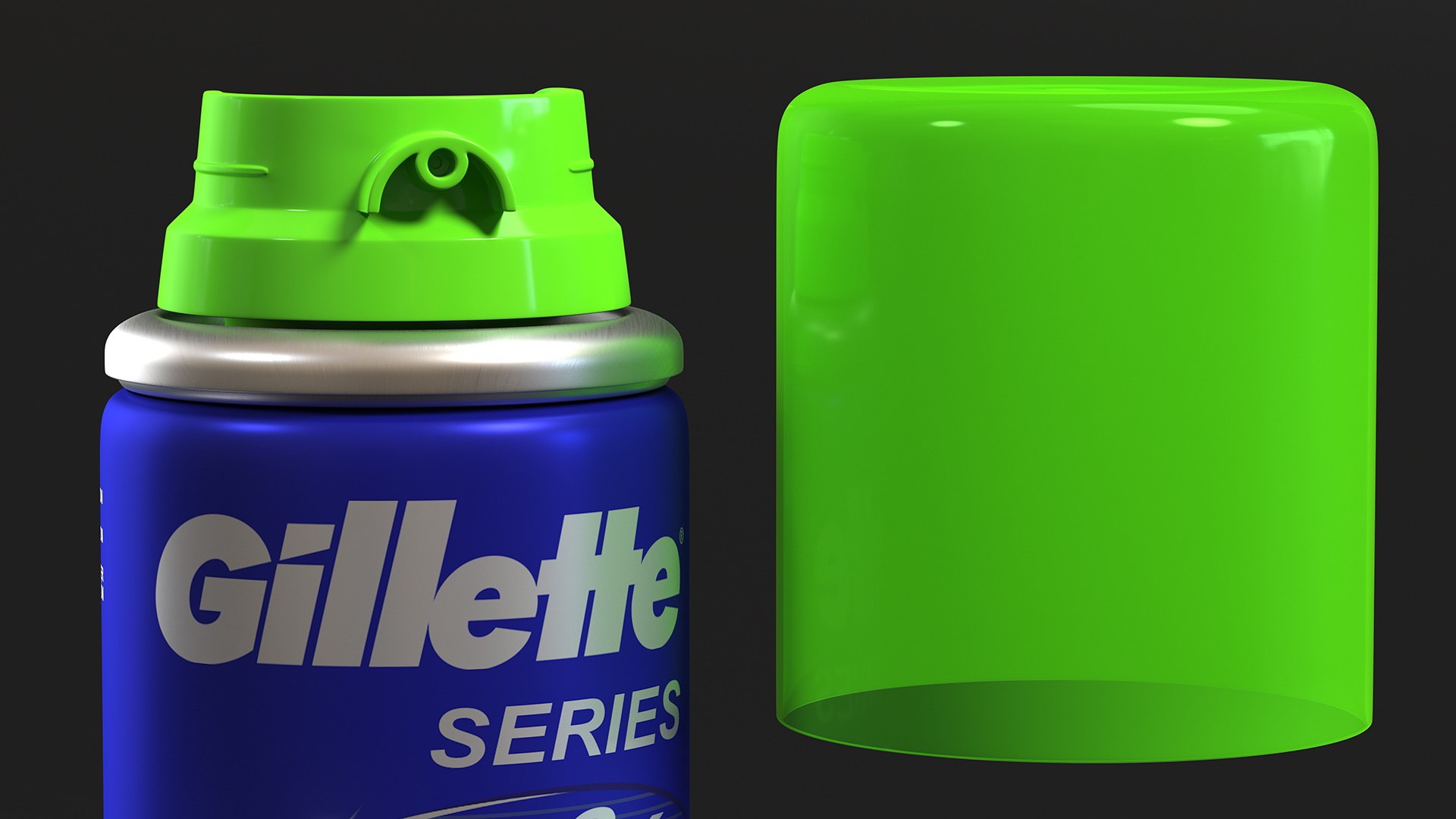 3D Model Shave Gel Gillette Travel Can - TurboSquid 2003851