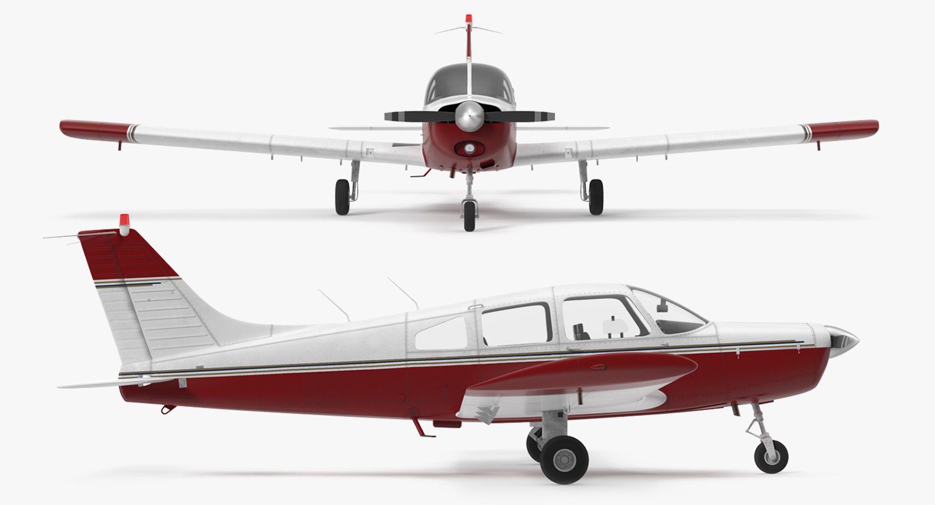 3d Model Personal Propeller Aircraft Generic
