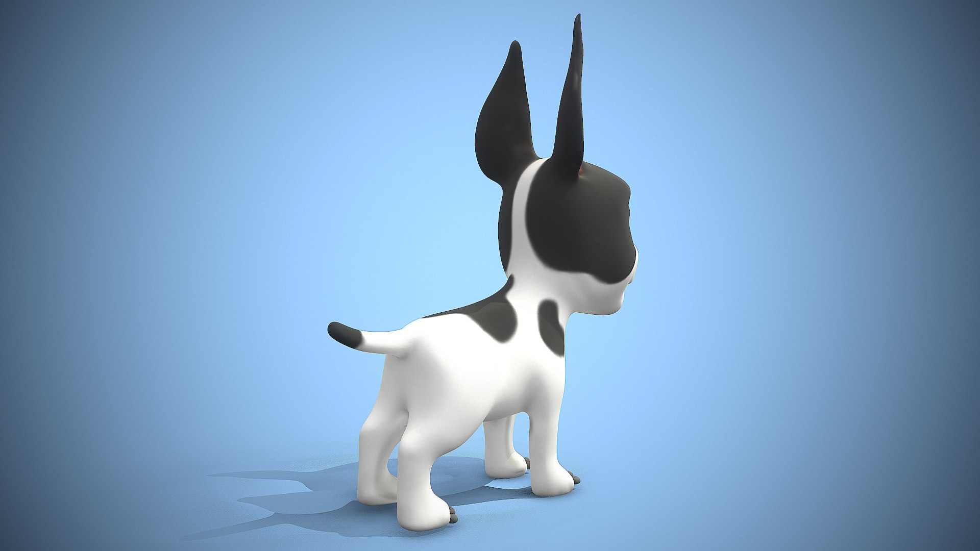 Dog Cartoon Frenchie 3D - TurboSquid 1667744