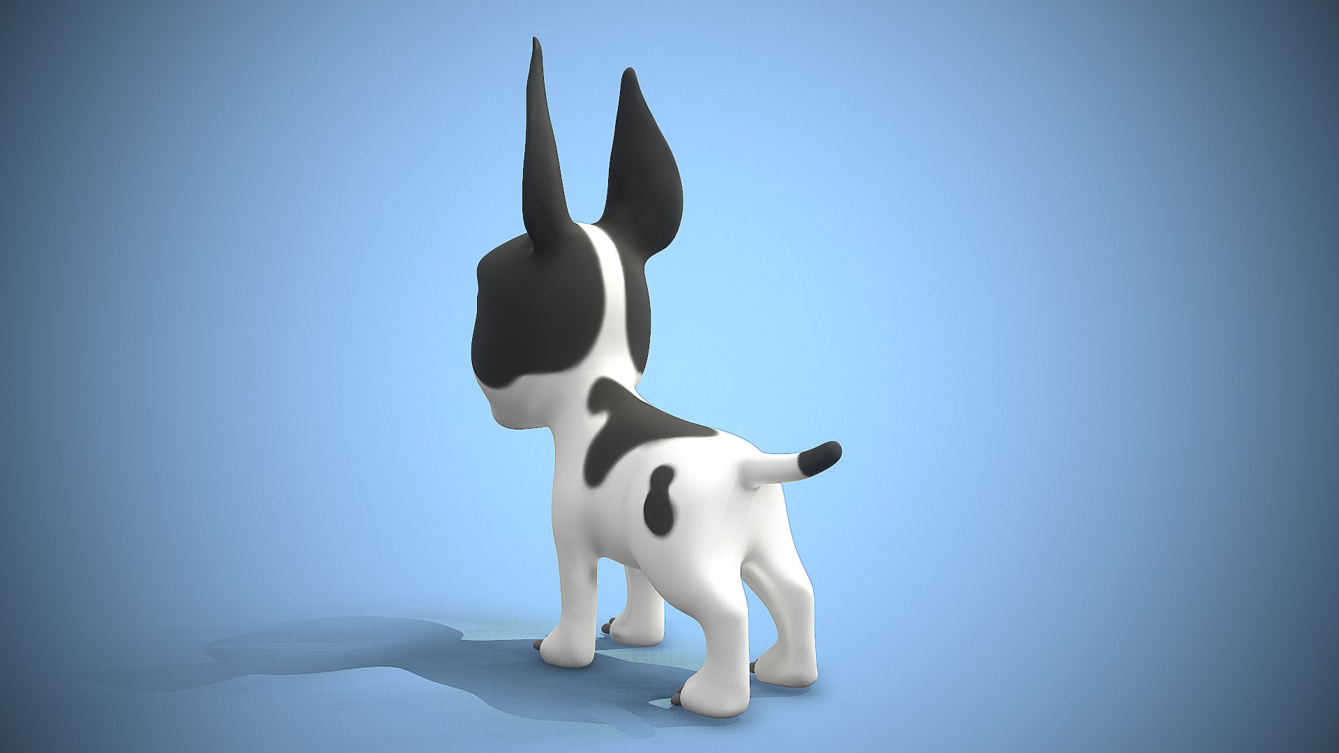Dog Cartoon Frenchie 3D - TurboSquid 1667744