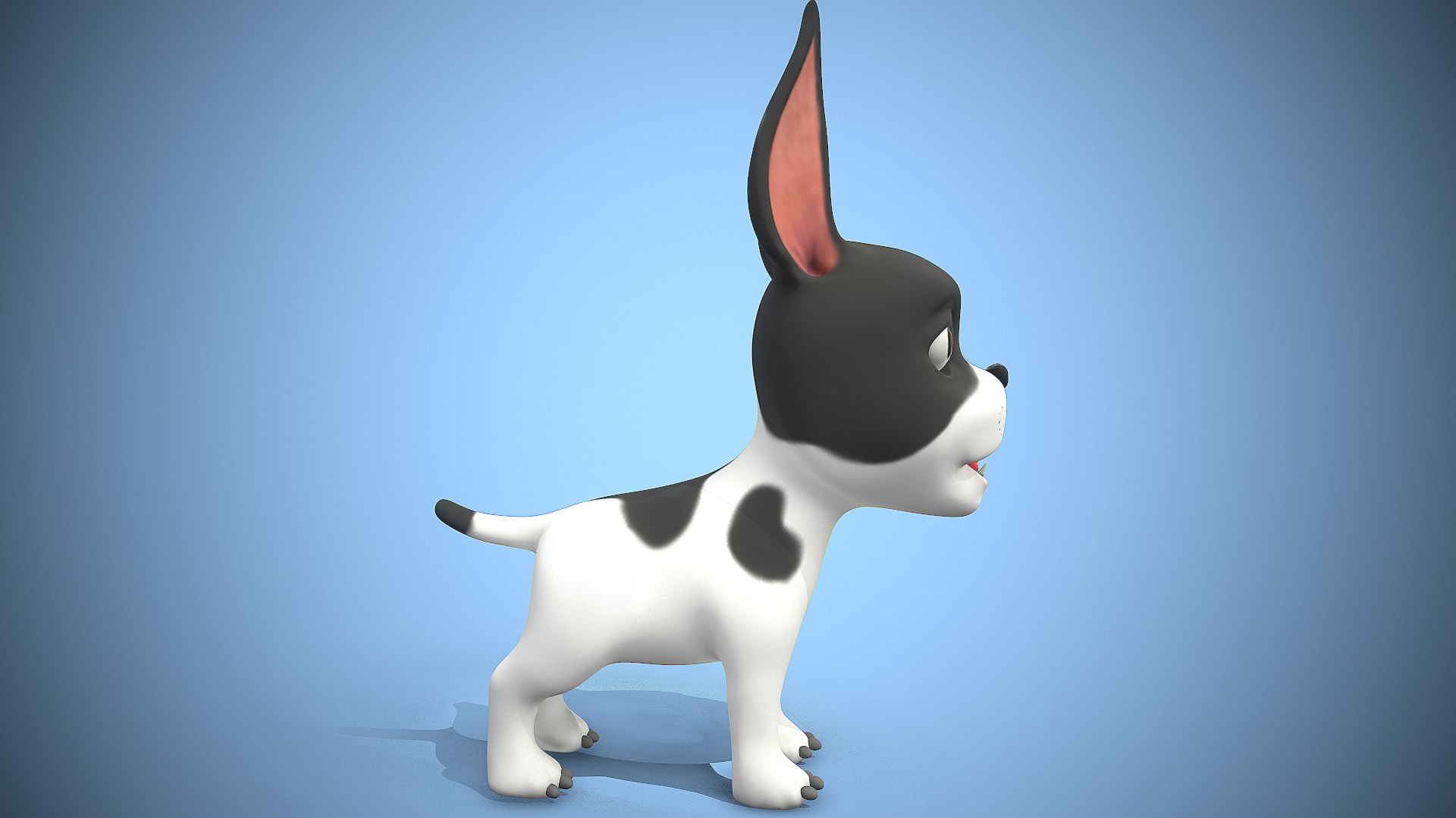 Dog Cartoon Frenchie 3D - TurboSquid 1667744