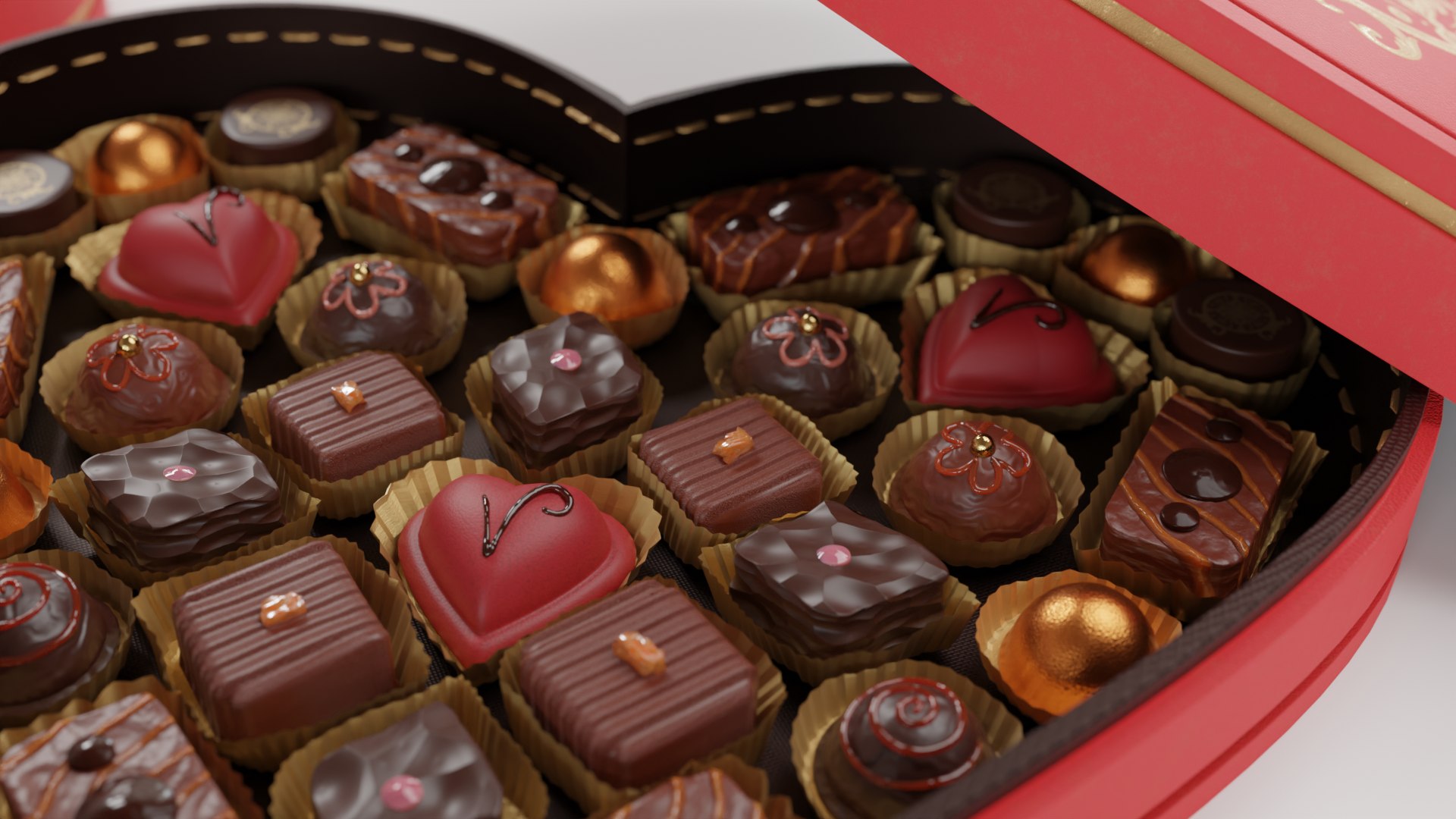 Chocolates Box 3D Model - TurboSquid 2024921