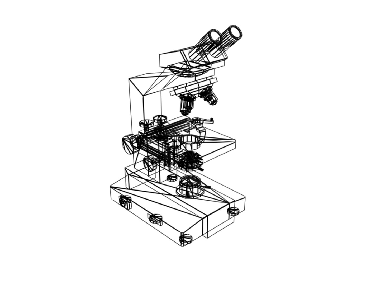 Scientific microscope model - TurboSquid 1580642