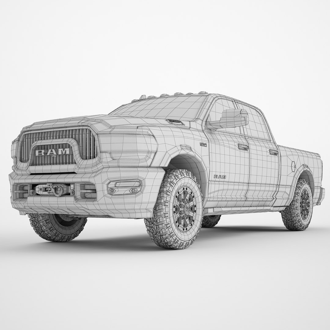 3D 2021 Dodge Ram 2500 Power Wagon 02 model - TurboSquid 1963019
