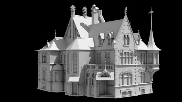 Realistic ancient mansion model - TurboSquid 1569140