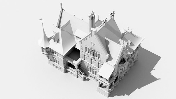 Realistic ancient mansion model - TurboSquid 1569140