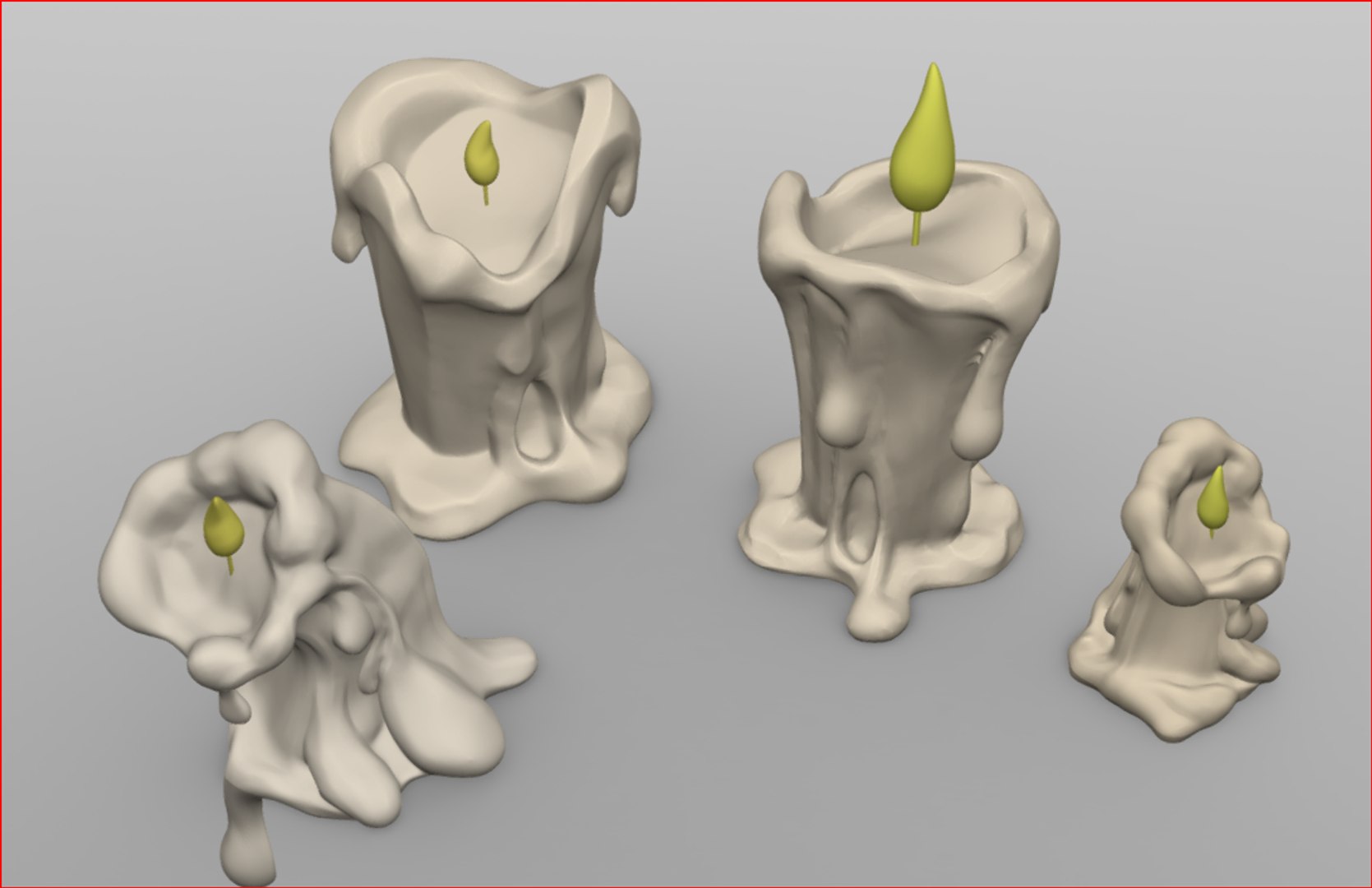 Stylized Candle 3D Model - TurboSquid 2091579