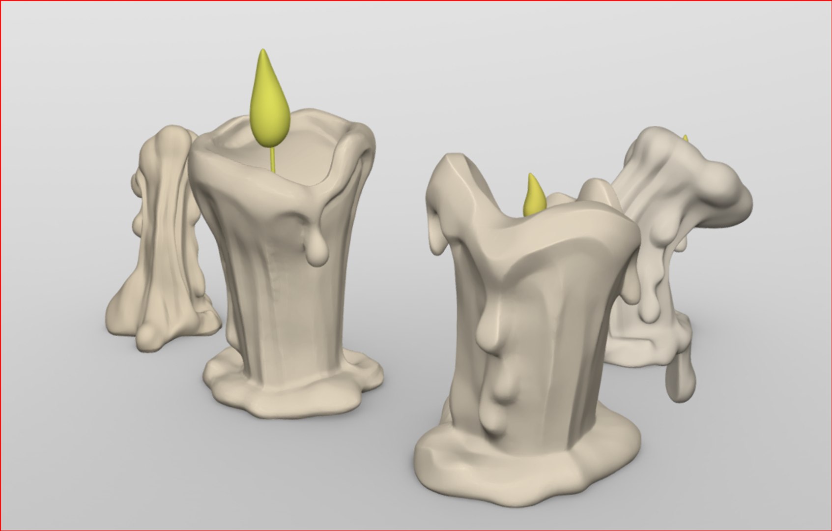 Stylized Candle 3D Model - TurboSquid 2091579