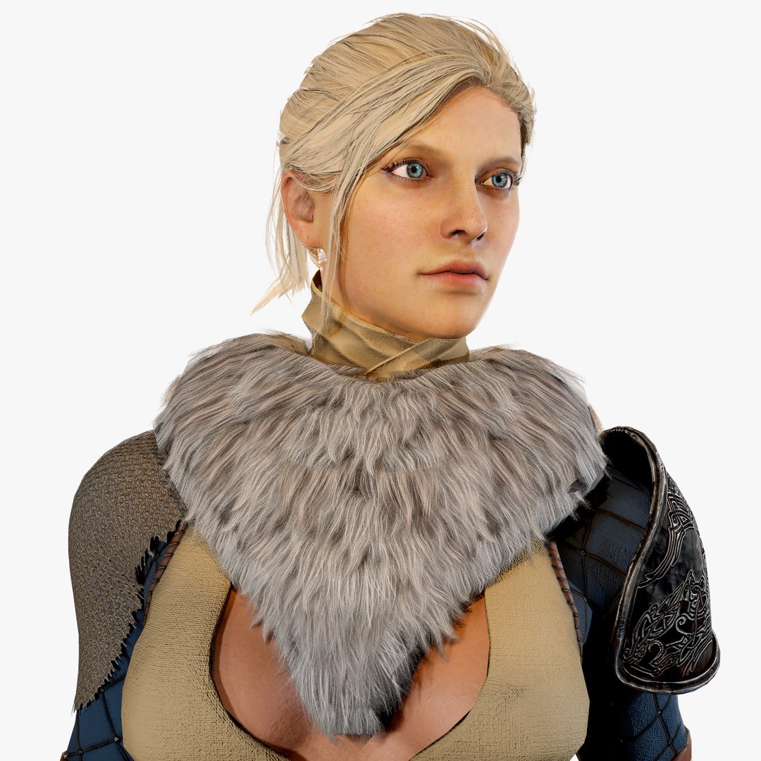 3D Girl Celtic Valkyries - TurboSquid 1636748