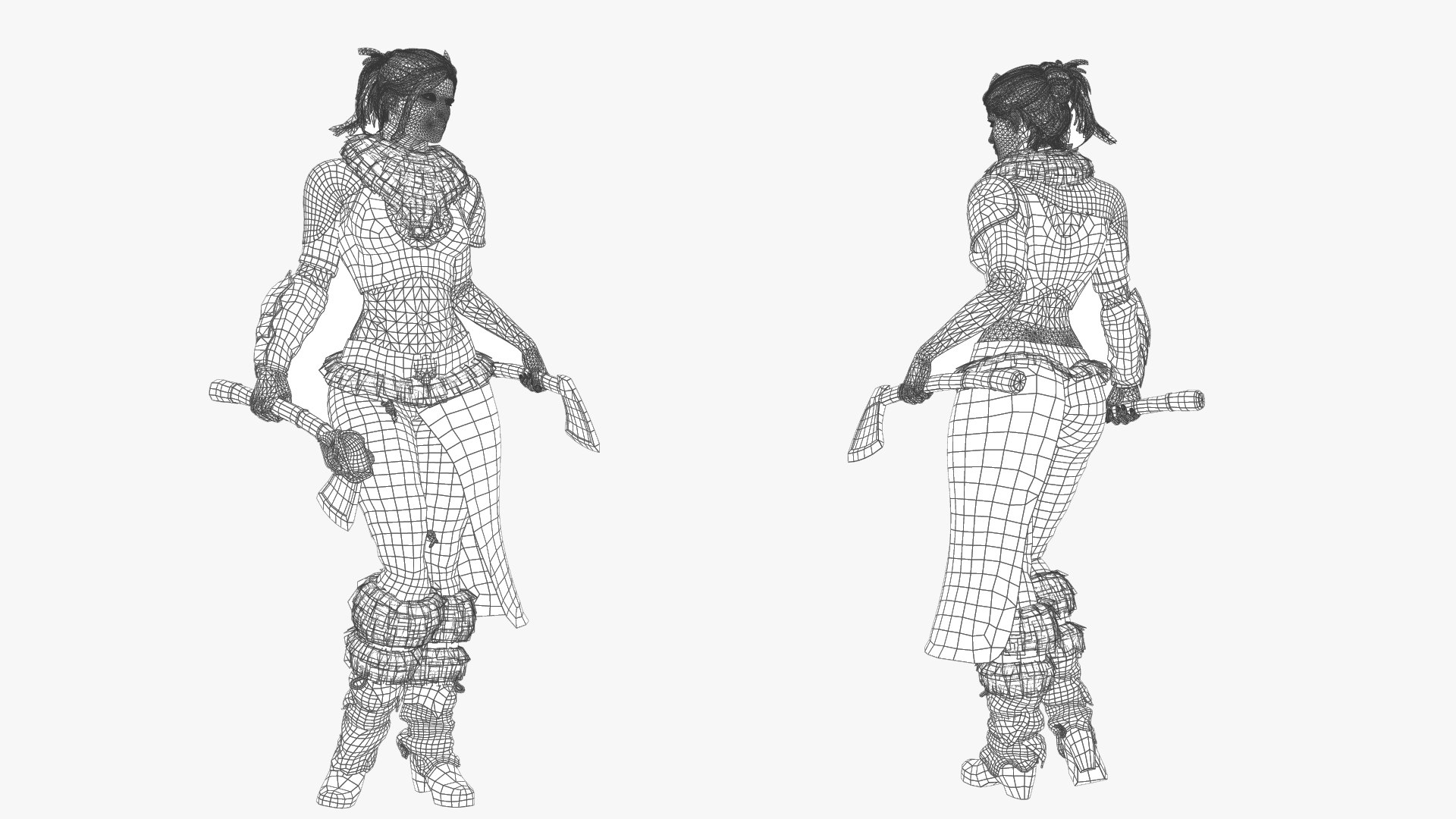 3D Girl Celtic Valkyries - TurboSquid 1636748