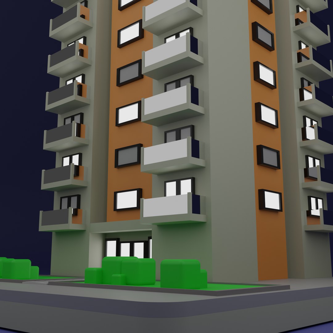 3D Building isometric - TurboSquid 1921617