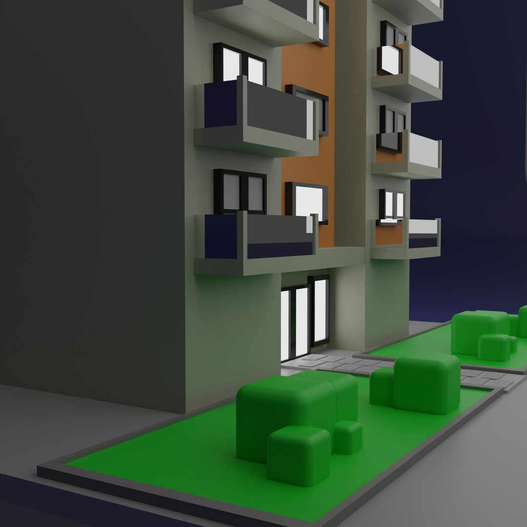 3D Building isometric - TurboSquid 1921617