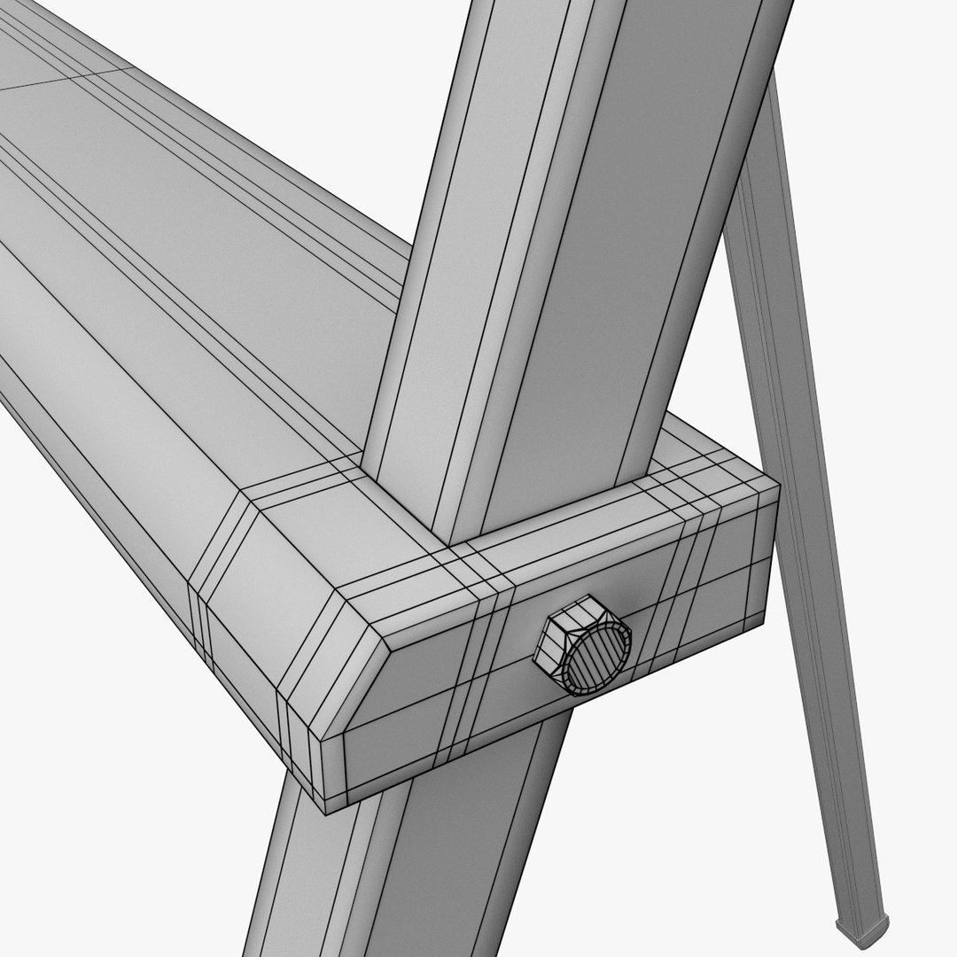 step ladder 2 3d model