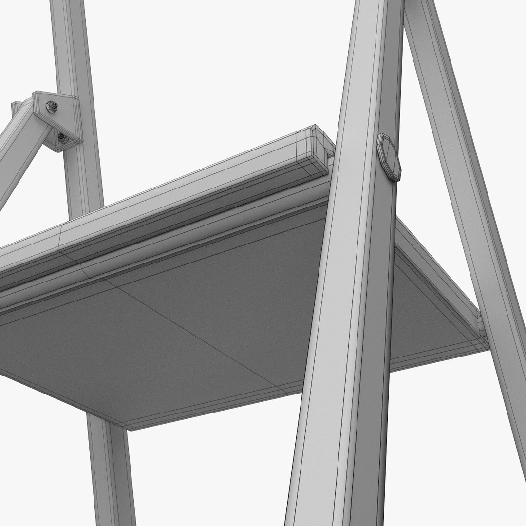 step ladder 2 3d model