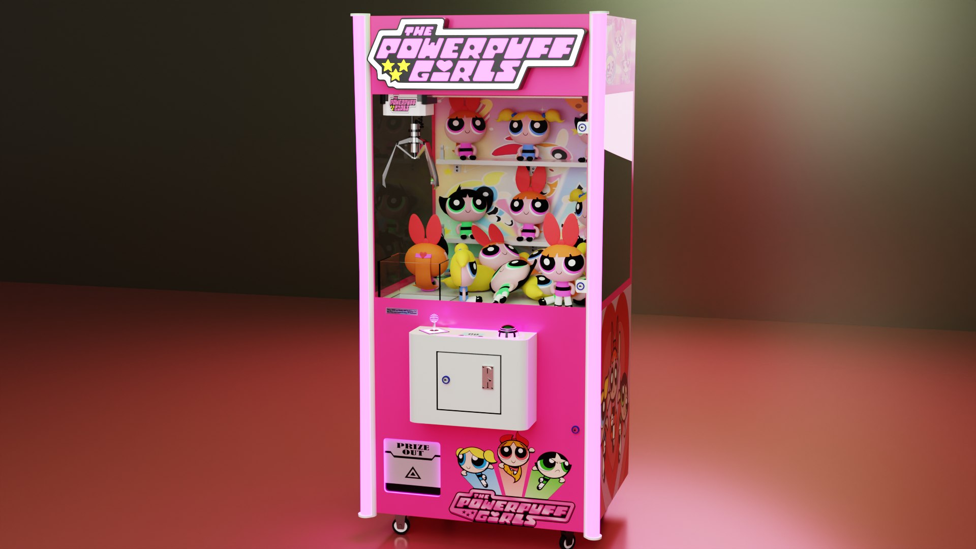 Powerpuff Girls Claw Machine 3D Model - TurboSquid 2118507