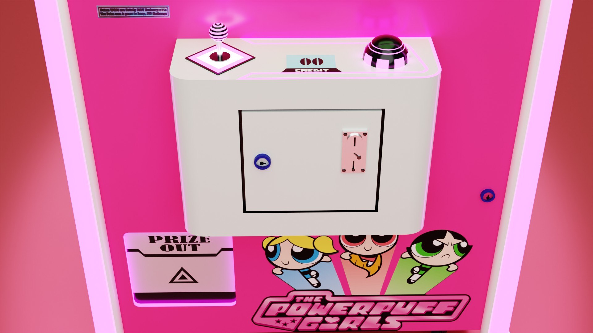 Powerpuff Girls Claw Machine 3D Model - TurboSquid 2118507