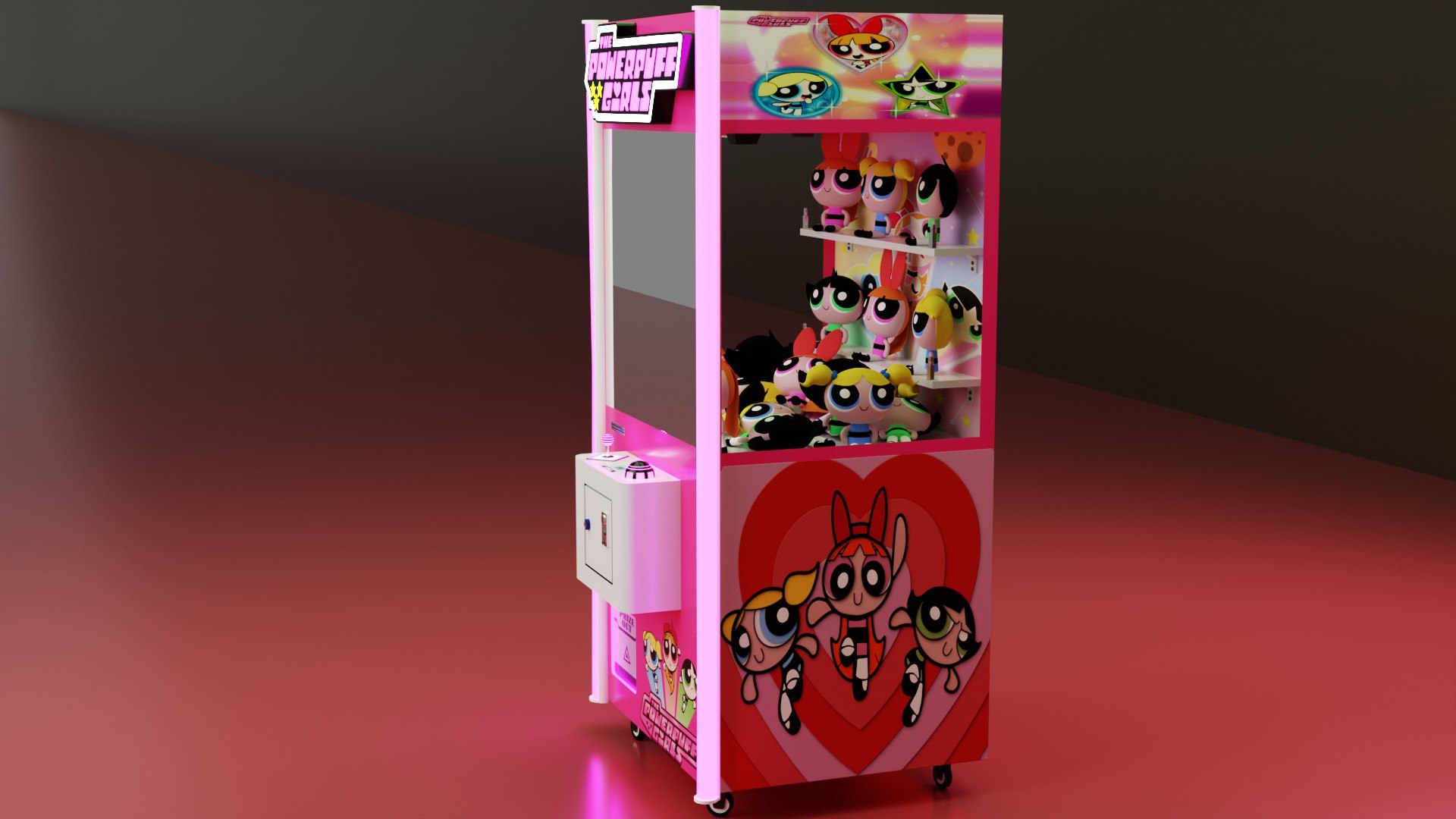 Powerpuff Girls Claw Machine 3D Model - TurboSquid 2118507