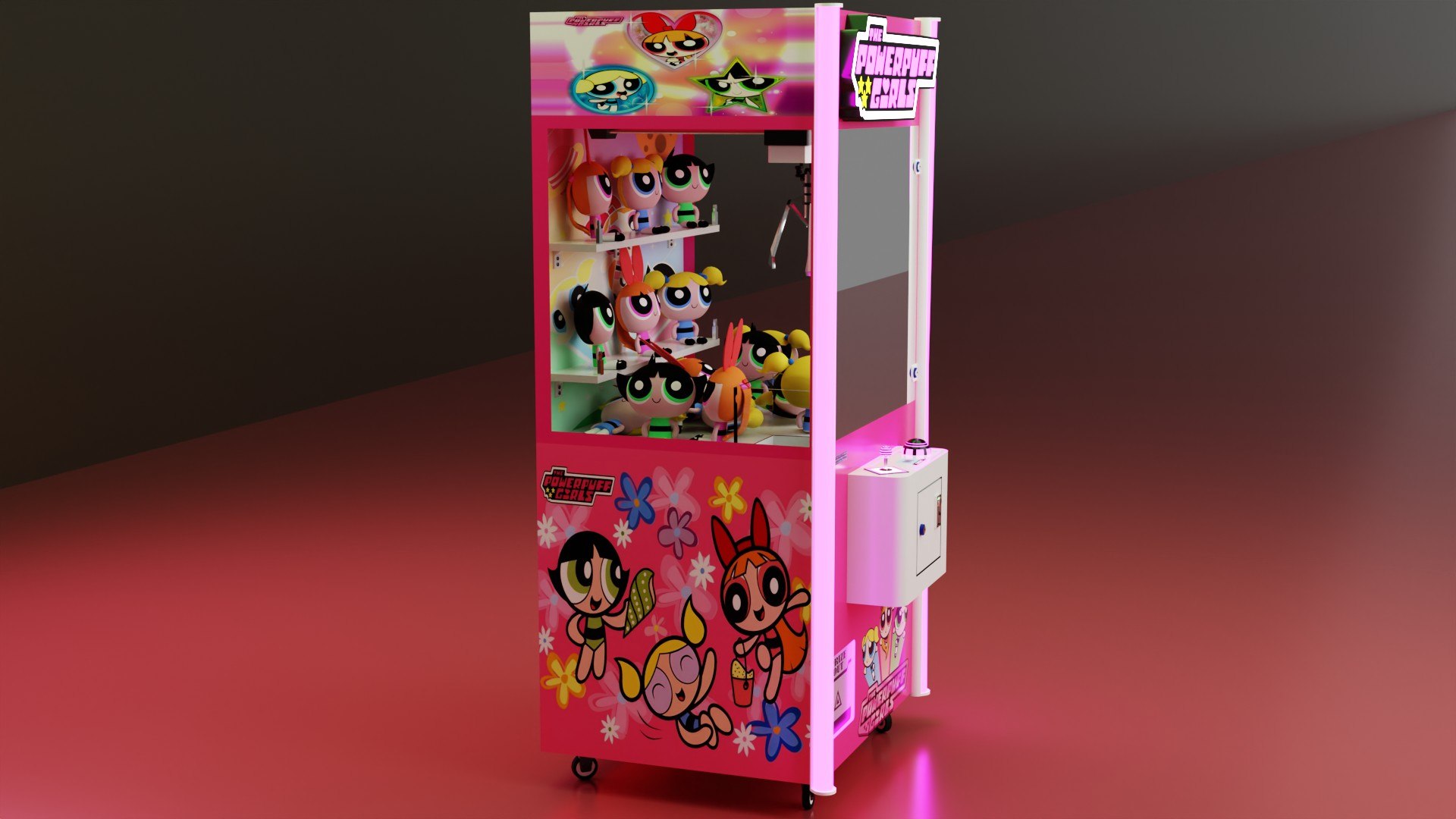 Powerpuff Girls Claw Machine 3D Model - TurboSquid 2118507