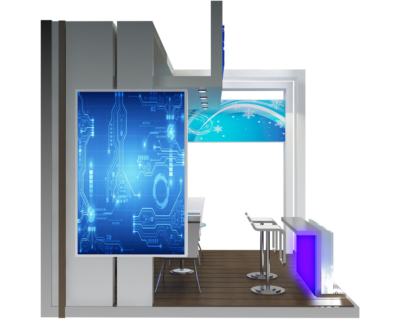 3D Booth Exhibition Stand a382b model - TurboSquid 1714211