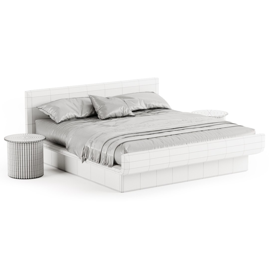 3D LILAS Bed By Gallotti Radice Model - TurboSquid 2116957