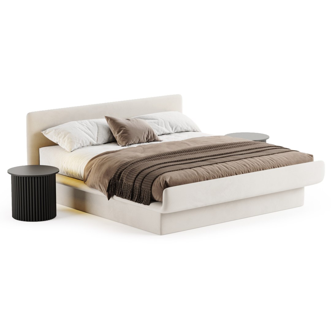3D LILAS Bed By Gallotti Radice Model - TurboSquid 2116957