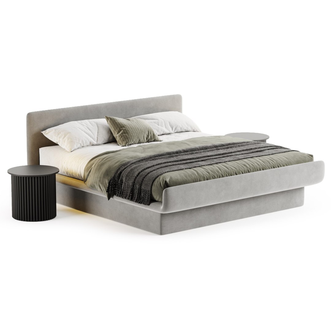 3D LILAS Bed By Gallotti Radice Model - TurboSquid 2116957