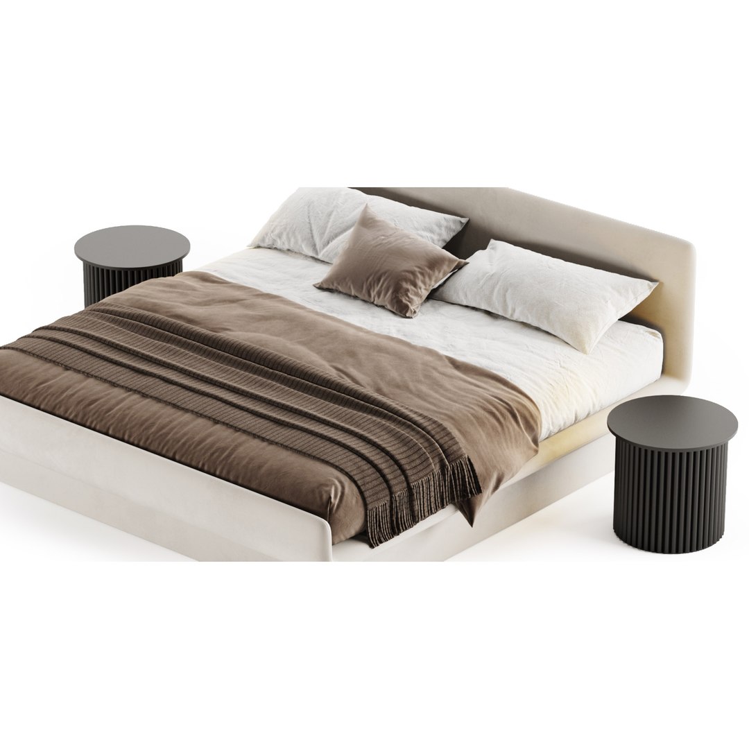 3D LILAS Bed By Gallotti Radice Model - TurboSquid 2116957