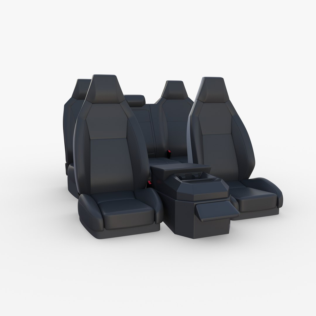 Tesla Cybertruck Seats 3D - TurboSquid 1636308