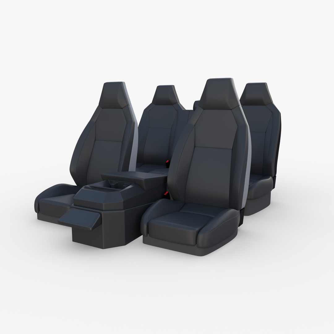 Tesla Cybertruck Seats 3D - TurboSquid 1636308