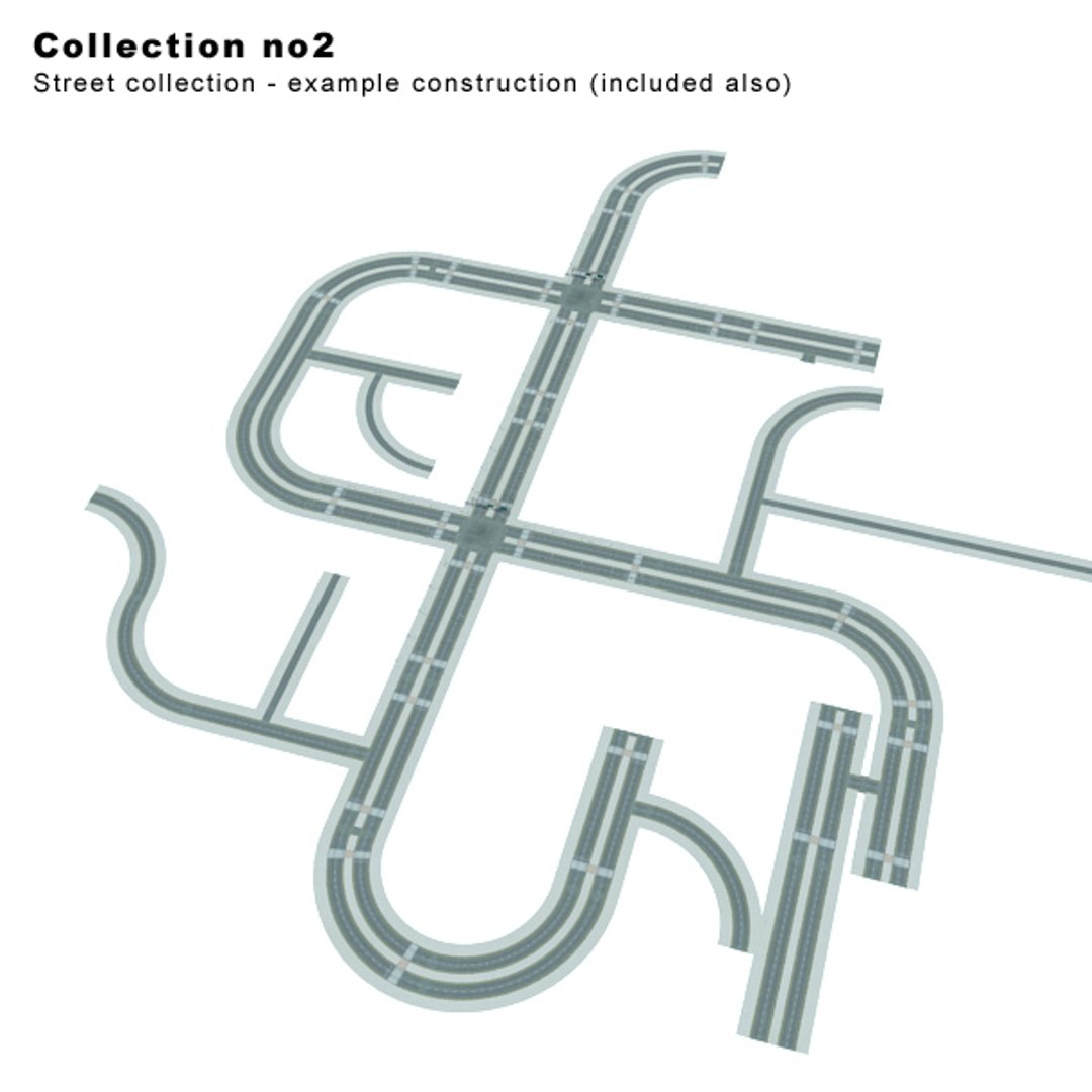 obj street elements objects collections