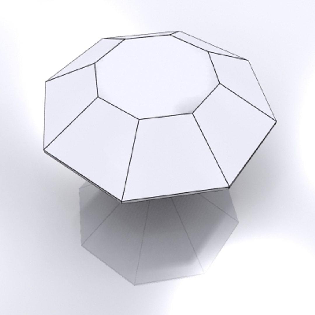 single diamond cut obj