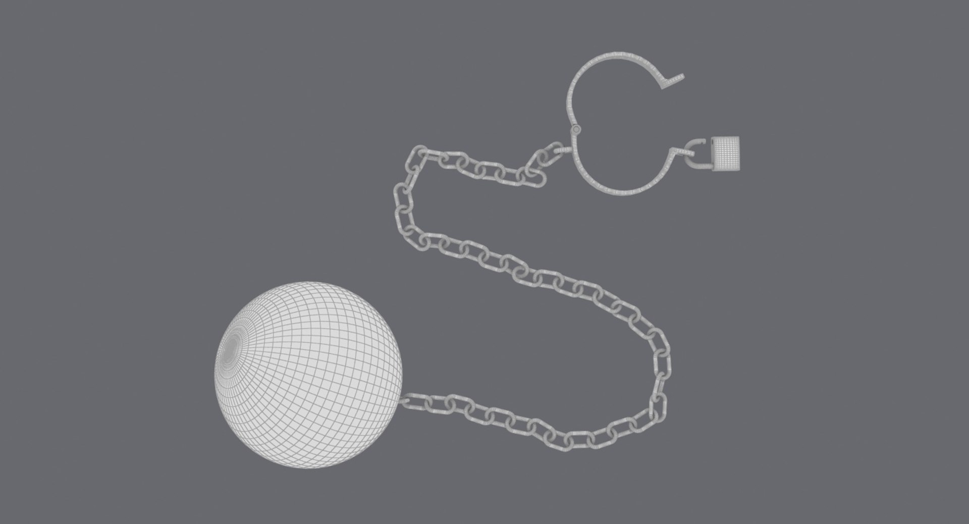 Open Ball Chain 3d Model