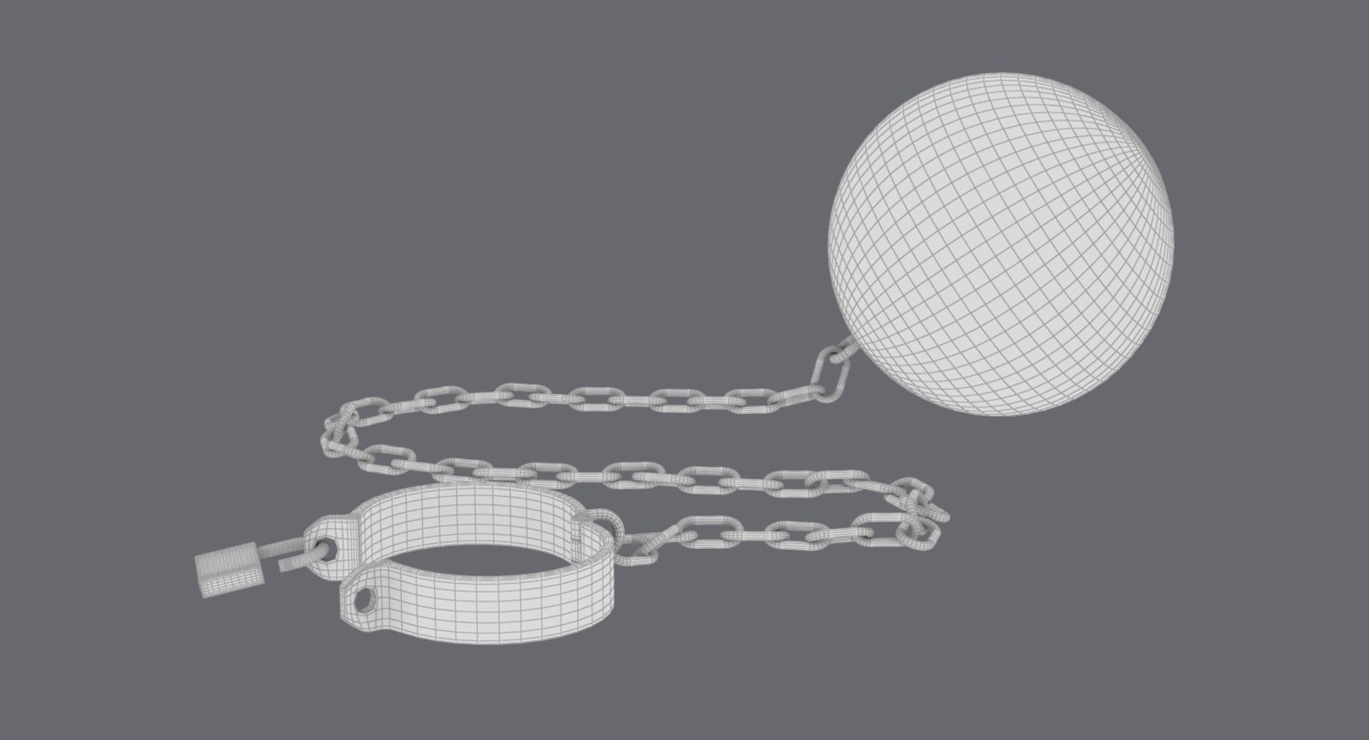 Open Ball Chain 3d Model